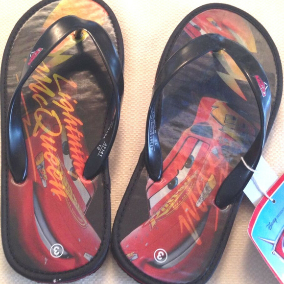 Disney | Shoes | Flip Flops Disney Pixar Cars Boys New Size 3m Hologram ...